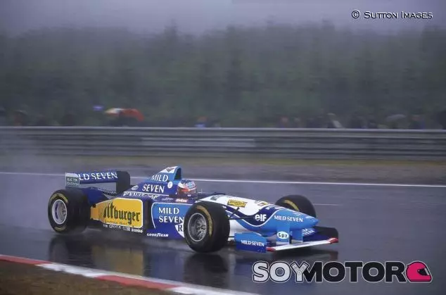 Ο Michael Schumacher στο Spa-Francorchamps το 1995