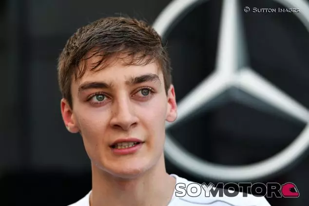 George Russell, after day 1 of testing at the Hungaroring