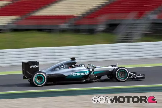 Nico Rosberg í Barcelona prófinu - LaF1