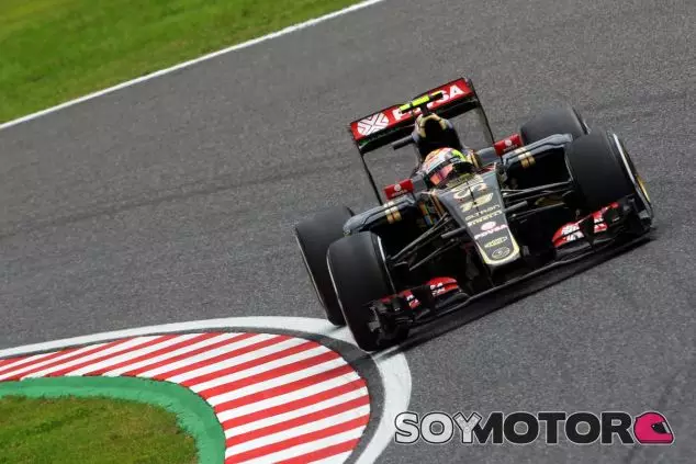 Pastoor Maldonado saam met Lotus by die 2015 Japanese GP - SoyMotor