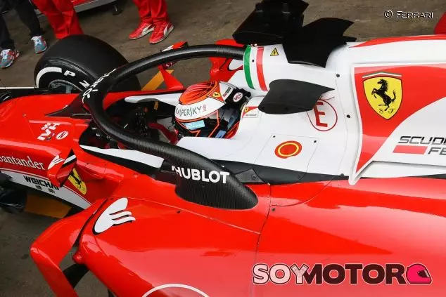 Ferrari была первой командой на стартовой решетке, которая протестировала ореол - LaF1