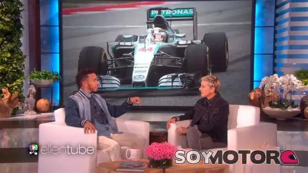 Lūiss Hamiltons intervijas laikā ar Elenu Dedženeresu - laF1