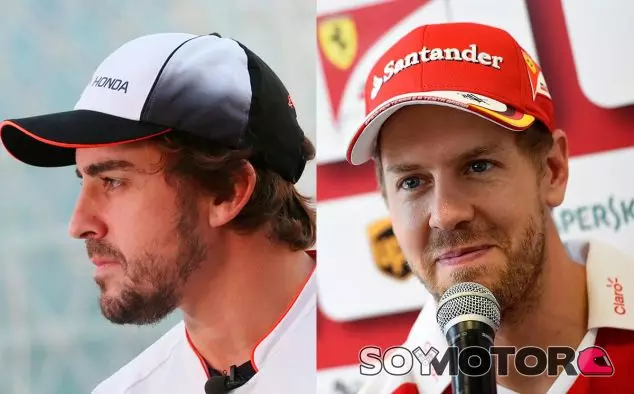 Fernando Alonso și Sebastian Vettel - LaF1