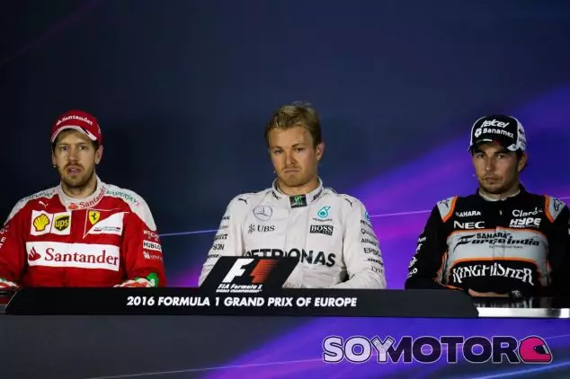 Rosberg Vettel ۽ Pérez - LaF1 کان اڳ يورپي GP کٽيو