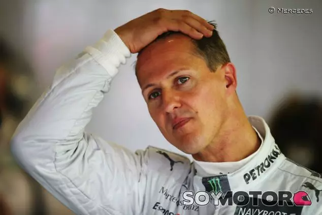 Michael Schumacher ko tun rin tabi sọrọ ati pe o kere ju kilos 45 - LaF1