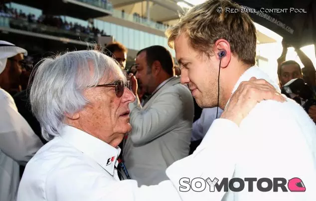 Bernie Ecclestone con Sebastian Vettel - LaF1