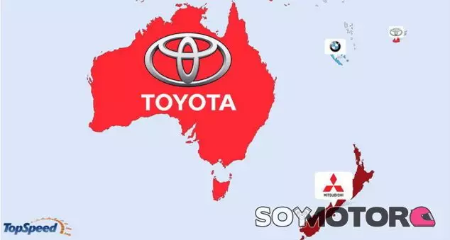 Ikarita irambuye ya Oceania - SoyMotor