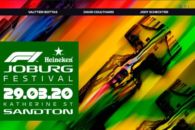 Formel 1 vil afholde en festival i Sydafrika