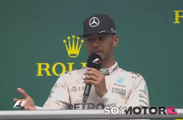 Lewis Hamilton pane podium paHockenheim - LaF1