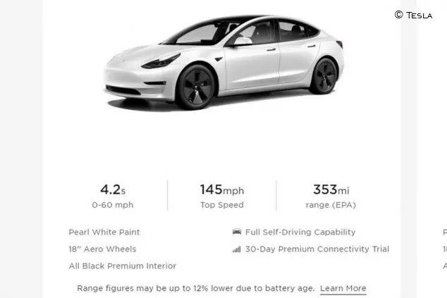 Tesla na-ere ụgbọ ala ọhụrụ nwere obere batrị mebiri emebi