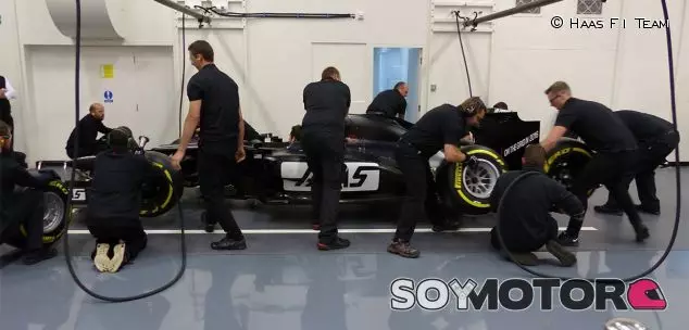 Mechanics Haas jippruvaw il-pit-stop fil-kwartieri ġenerali tat-tim - LaF1