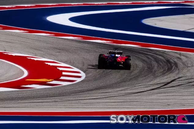 Sebastian Vettel'in Austin'deki SF16-H'sinin arkadan görünümü - LaF1