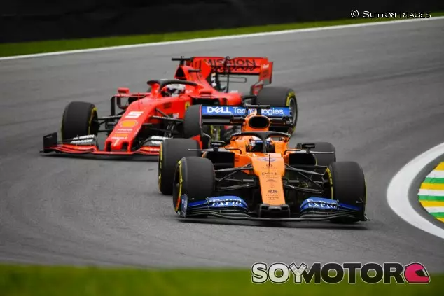 Sainz foran Vettel ved det brasilianske GP i 2019