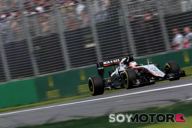 Nico Hülkenbergas ant Melburno asfalto su Force India - LaF1