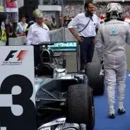 Lewis Hamilton post finado de la Germana Grandpremio - LaF1