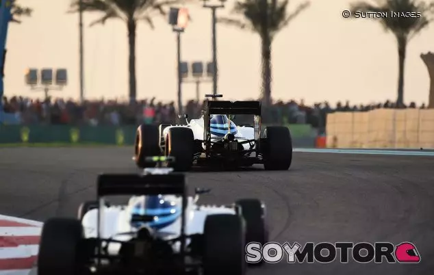 Felipe Massa og Valtteri Bottas í Abu Dhabi 2016 - SoyMotor