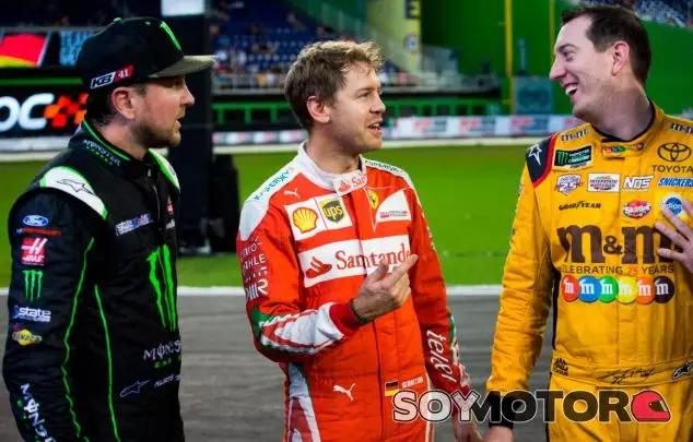 Sebastian Vettel د Kurt او Kyle Busch سره، نور فائنلسټان - SoyMotor