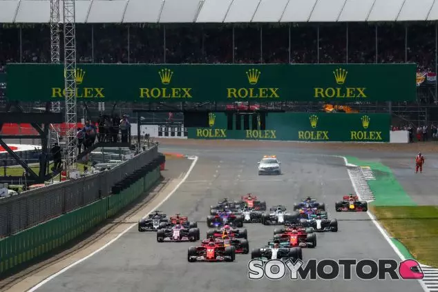 Start på det britiske GP 2017