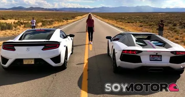 The Acura NSX iyo Lamborghini Aventador Pirelli Edition fool ka fool - SoyMotor