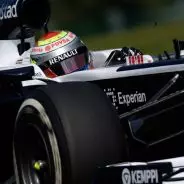 Pastor Maldonado behind the wheel of his FW35