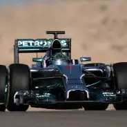 Nico Rosberg gyda'r W05 - LaF1