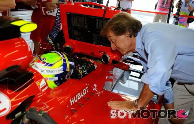 Felipe Massa און Luca di Montezemolo בעשאַס דער איטאַליעניש גראַנד פּרי - LaF1