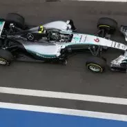 Rosberg was fastest on Friday with the Mercedes - LaF1