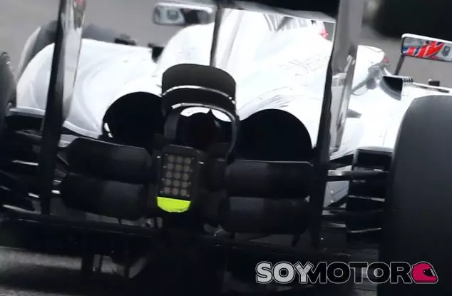 Detail van die agterkant van die MP4-29 - LaF1