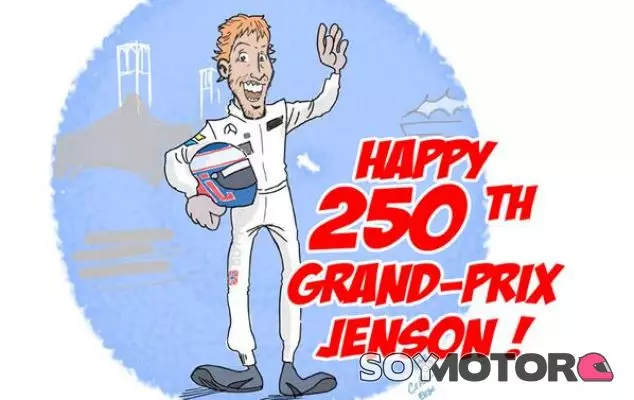 Jenson Button viert 250 races in Formule 1 - LaF1