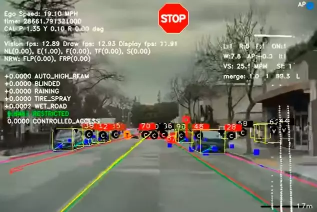 Tesla Autopilot sistemos skaitymas