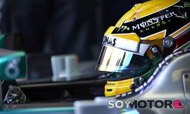 Lewis Hamilton di Mercedes W04 de li Monza - LaF1