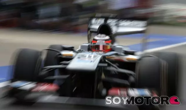 Nico Hülkenberg ໃນເສັ້ນທາງ Yeongam pit lane - LaF1