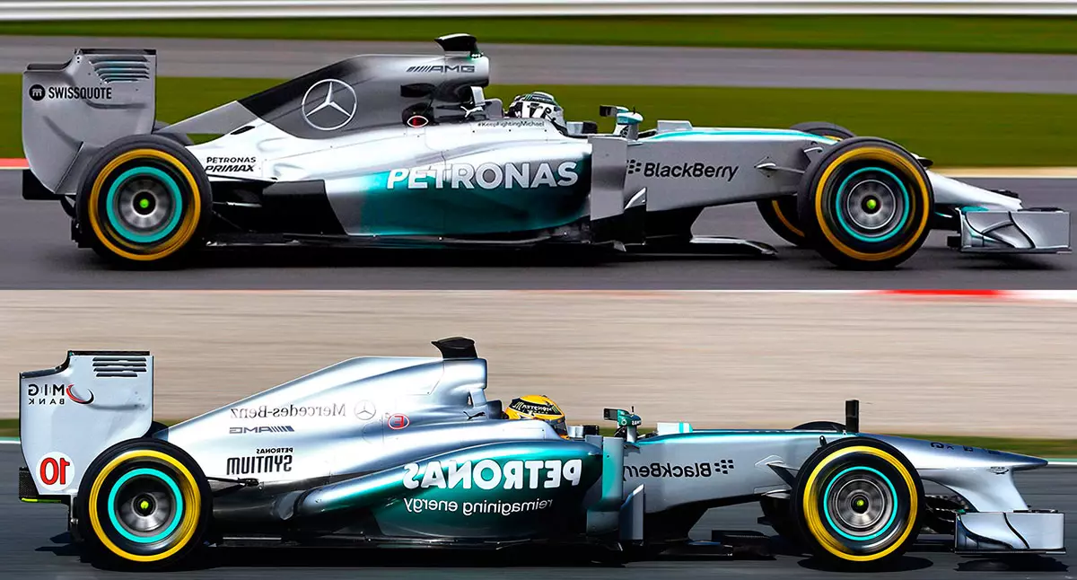 Mercedes W05: Teknika aspekto