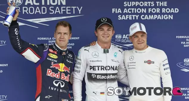 Hamilton syn Mercedes fangt fjoer en Rosberg nimt Pole - LaF1.es