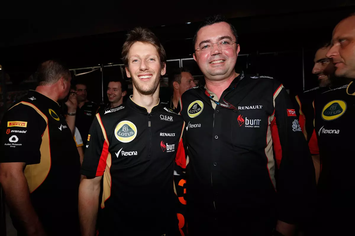 Boullier di que Grosjean permanecerá en Lotus en 2014