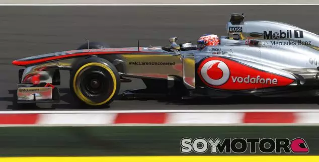 ปุ่ม Jenson ใน McLaren MP4-28