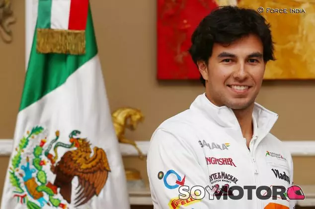 Sergio Pérez kahapon sa panahon ng kanyang anunsyo bilang Force India driver - LaF1