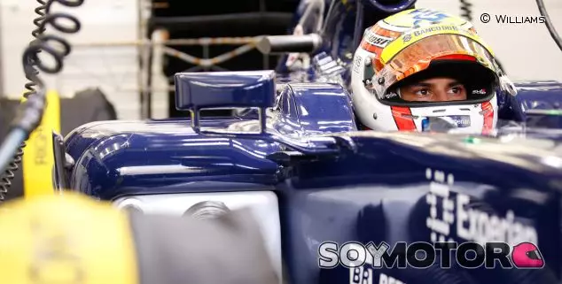 Felipe Nasr tijdens zijn debuut met Williams in de test in Bahrein - LaF1