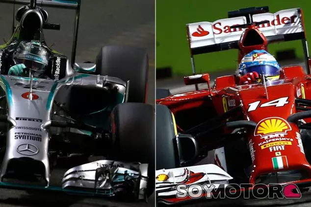 Mapiko a Mercedes ndi Ferrari ku Singapore - LaF1