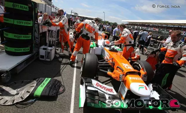 Force India ved den britiske GP