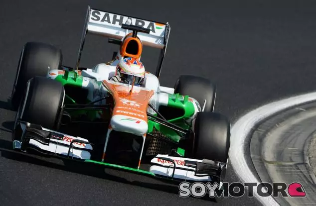 Paul di Resta no Hungaroring