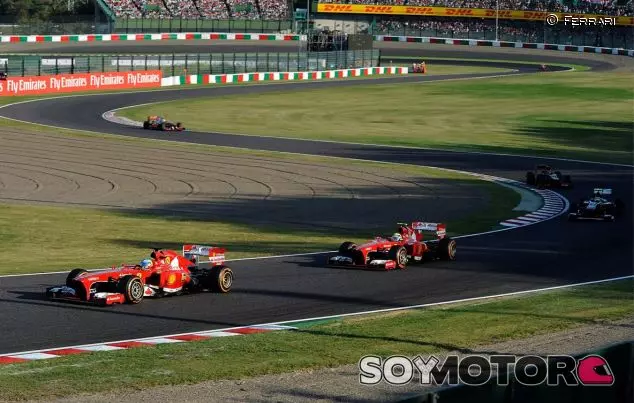 Japanaponiýada Fernando Alonso we Felipe Massa - LaF1