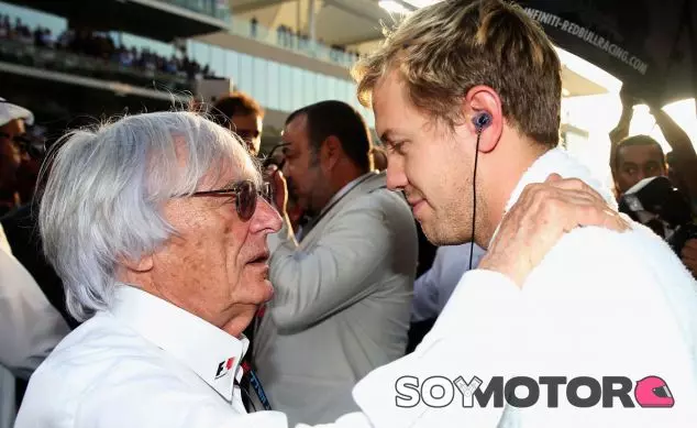 Bernie Ecclestone ug Sebastian Vettel - LaF1