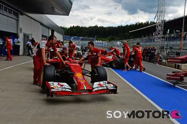 Ferrari på Østerrikes GP F1 2014: Fredag