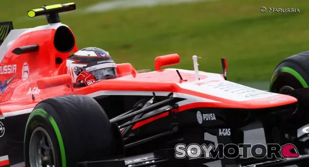 Max Chilton with the Marussia MR02