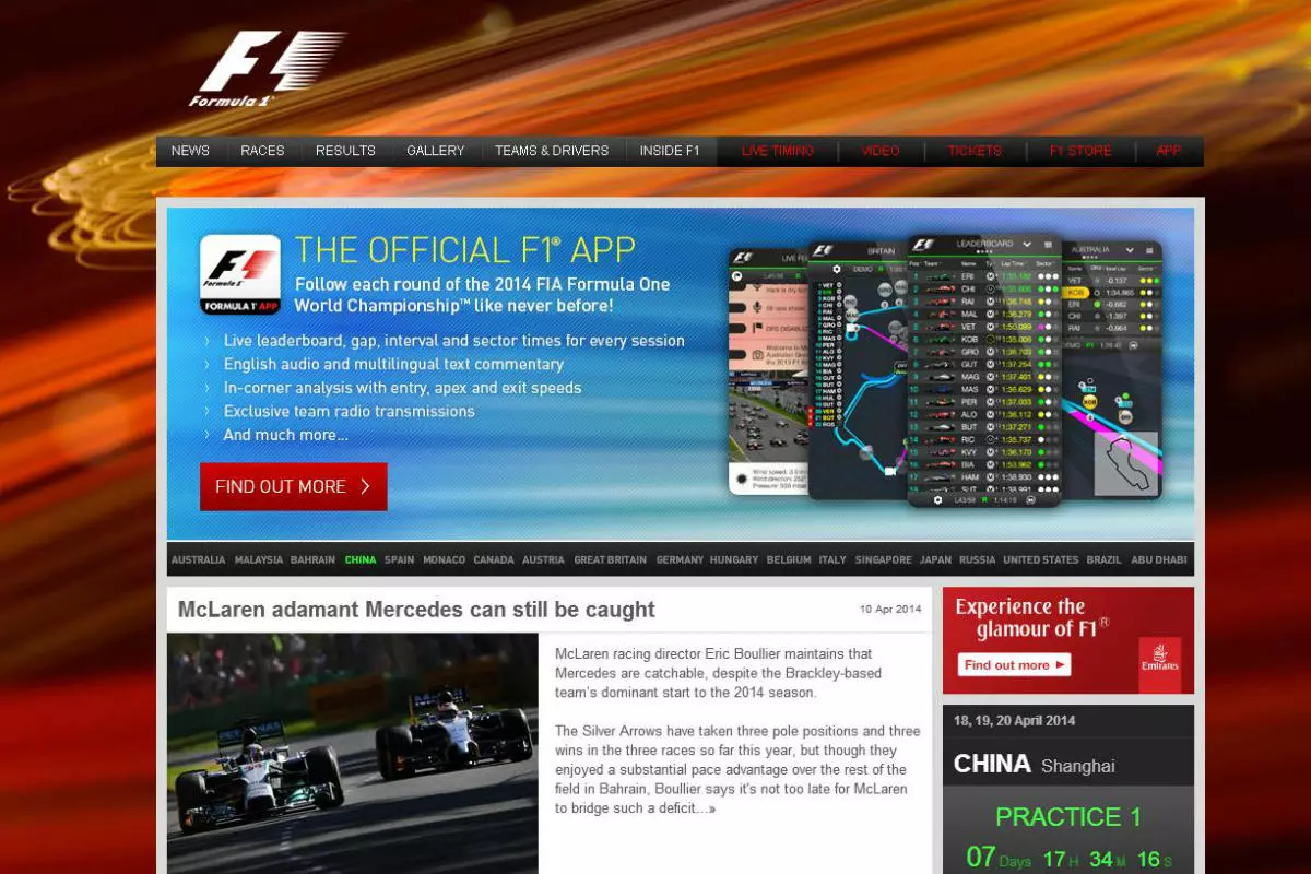Ο Ecclestone θα ανανεώσει τον ιστότοπο της F1 και την εφαρμογή πληρωμών του