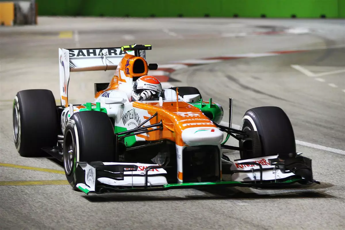 Force India дар Singapore F1 GP 2013: Шанбе