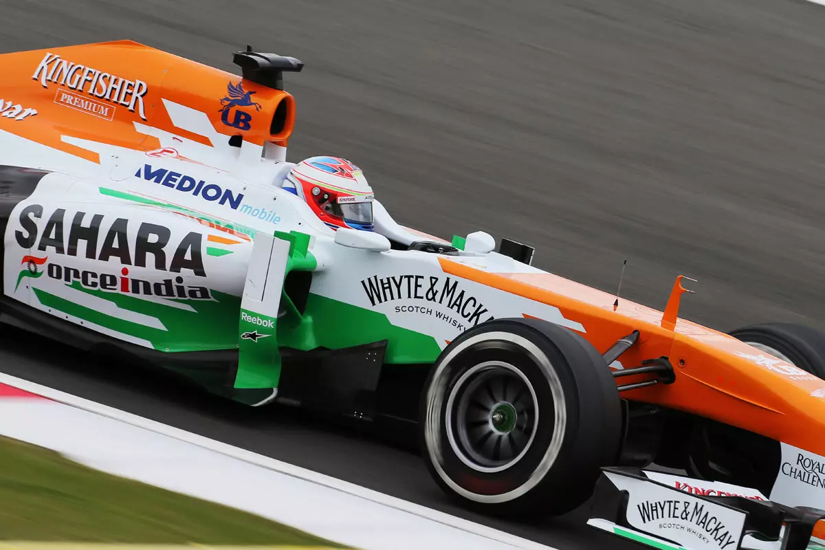 Force India na brytyjskim GP F1 2013: piątek